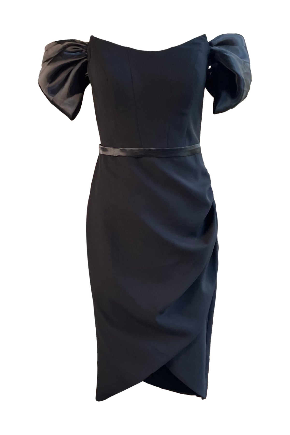 Tamara Black Midi Dress – unmatchedbyu